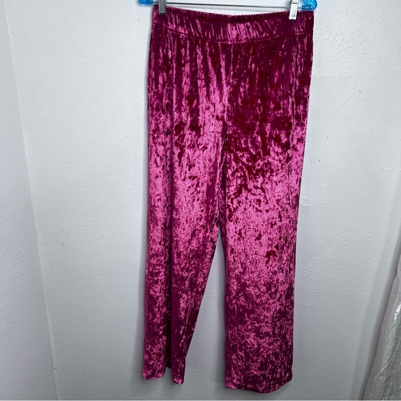 Fabletics | Pants & Jumpsuits | Fabletics Goto Crushed Velour Wide Leg ...